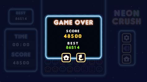 Neon Crush Match 3 Game Html5 Construct 3 By Jmneto Codecanyon