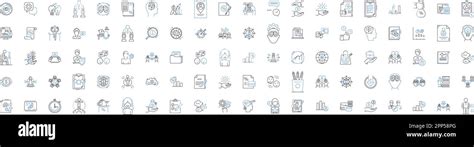 Digital Banking Line Icons Collection Online Banking Mobile Banking Fintech Cryptocurrency