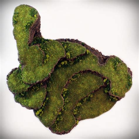 3d Printable Pedestal Dynamic Hills Terrain Set By Terrainify