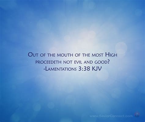 Lamentations 3 38 King James Version Lamentations King James Version