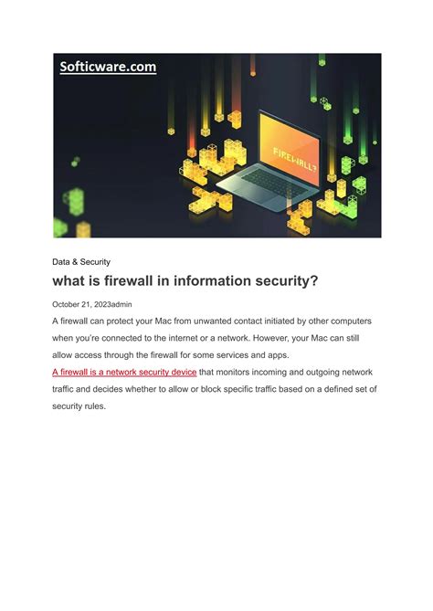 What Is Firewall In Information Security Pdf