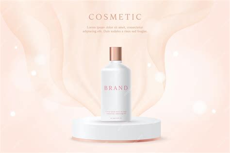 Premium Vector Pink Cosmetic 3d Ads Background With A Product Podium