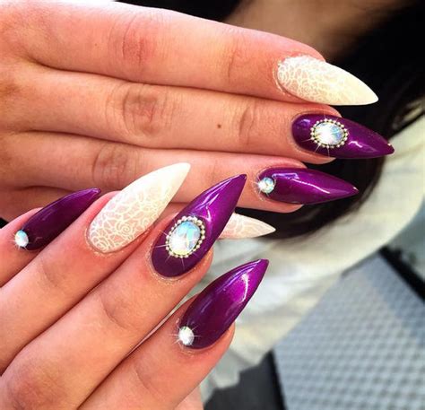 20 Superb Stiletto Nail Art Designs 2016 YusraBlog