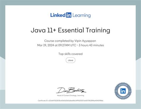 Vipin Ayyappan On Linkedin Certificate Of Completion