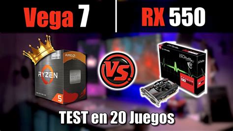 Ryzen 5 5600G : VEGA 7 vs RX 550 Test in 20 Games 2022 - YouTube