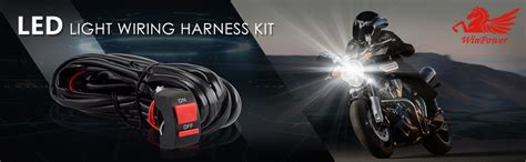 WinPower Universal LED Wiring Harness Switch Relay Kit With 2 LED