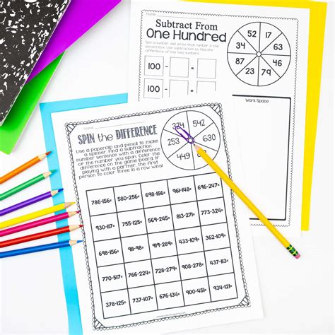 No Prep Subtraction Ashleighs Education Journey