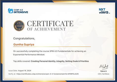 guntha supriya on linkedin xpm fundamentals course official