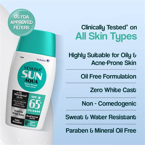 Venusia Sun Aqua Water Based Sunscreen 50 Ml Uses Side Effects