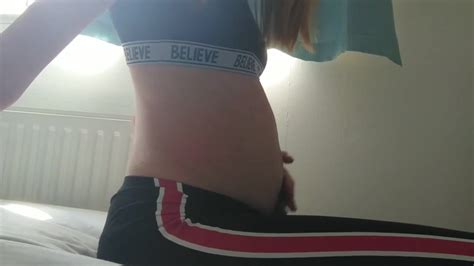 Thin Girl After Eat Big Meal