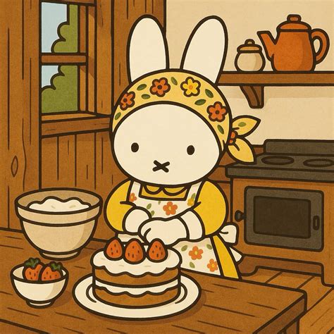 Cottagecore Miffy Cute Drawings Cottagecore Cartoon Cottagecore