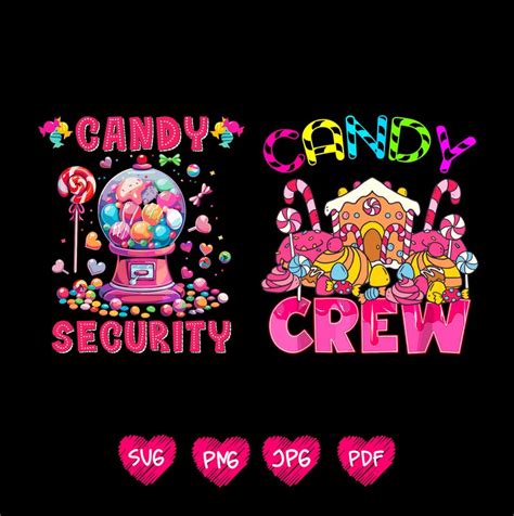 Candy Land Candy Crew Decorations Sweetie Candy Squad Christmas Cool Png Svg Digital Etsy