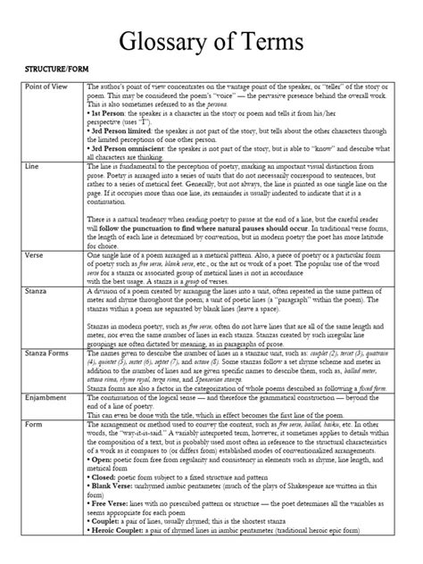 Metalanguage Poetic Devices Pdf Poetry Metre Poetry