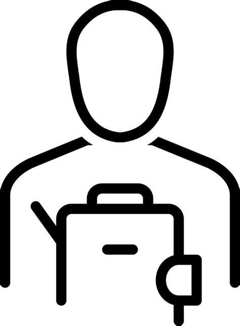 Supervisor Icon New Business Manager Icon Outline Vector Take Care Hr