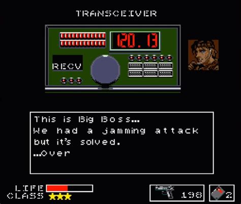 Radio Screen In Metal Gear 1987 Metal Gear Codec Screen Know Your