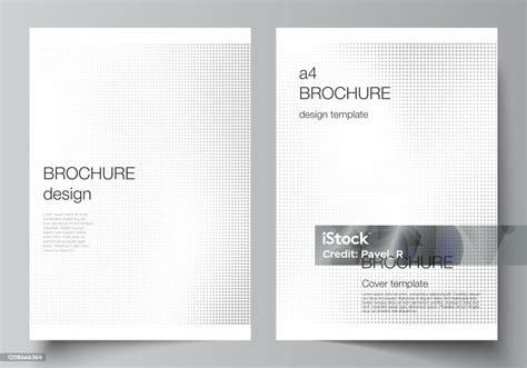 Tata Letak Vektor Dari Templat Desain Mockup Sampul A4 Untuk Brosur