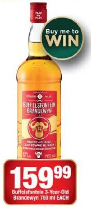 Buffelsfontein 3 Year Old Brandewyn 750ml Offer At Ok Liquor