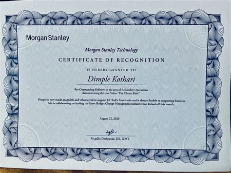 Dimple Kothari On Linkedin Morganstanley Recognition Gratitude 12