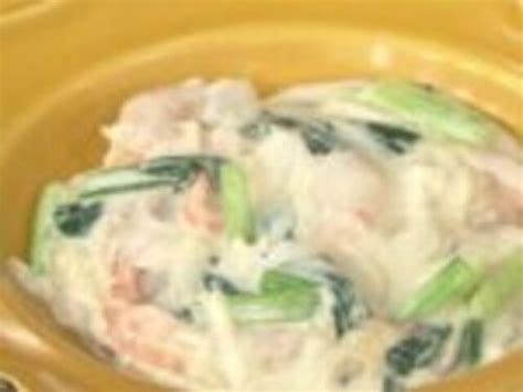【きょうの料理】えびと小松菜のクリーム煮関岡弘美さんのレシピ