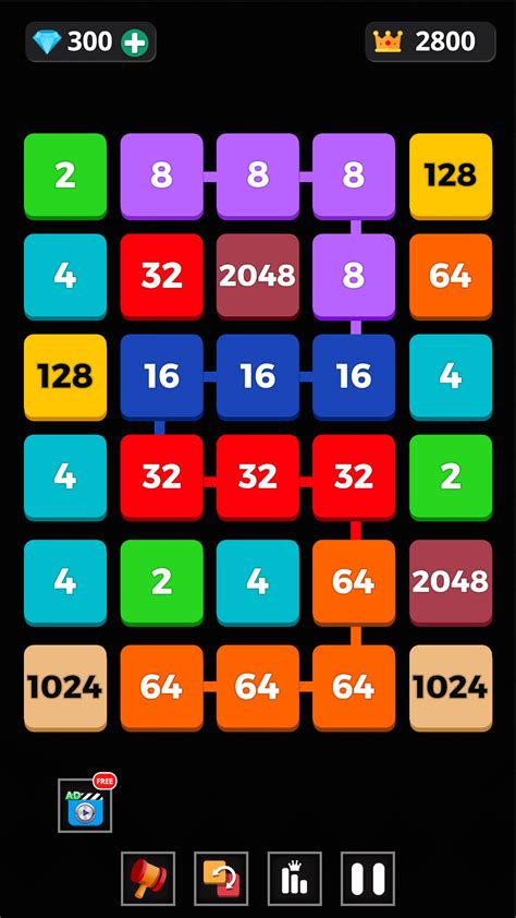 2248 Number Puzzle Master 2048 Merge Blocks Match Numbers Game App