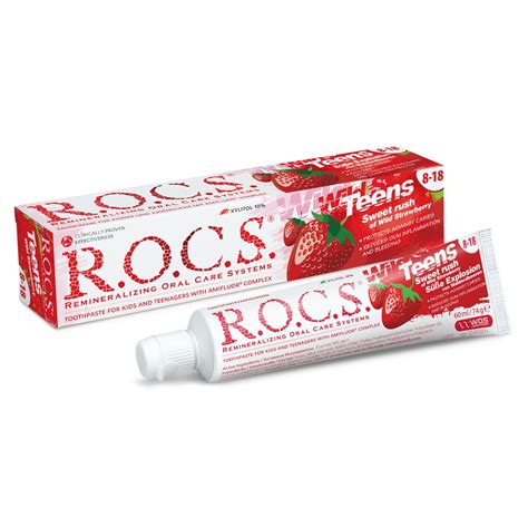 Паста за зъби ROCS, Диви ягоди, 74 гр - eMAG.bg