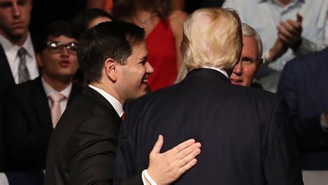 Donald Trump Sen Marco Rubio Praise Each Other