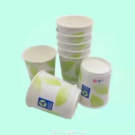 8 Oz Kraft Eco Friendly Disposable Biodegradable Pla Paper Cup With