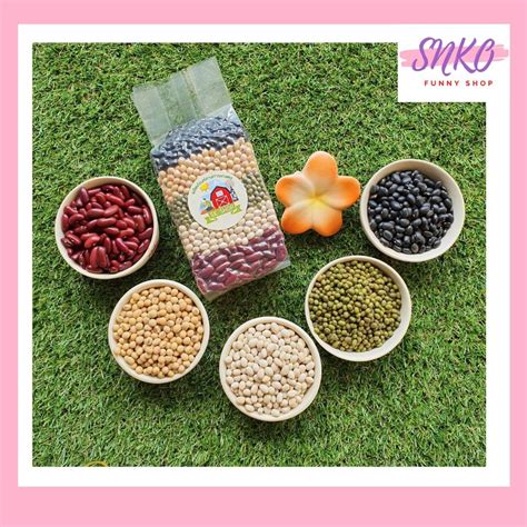 ถั่ว5 สี ธัญพืชแบบดิบ อย่างดี ขนาด 500 กรัม Shopee Thailand