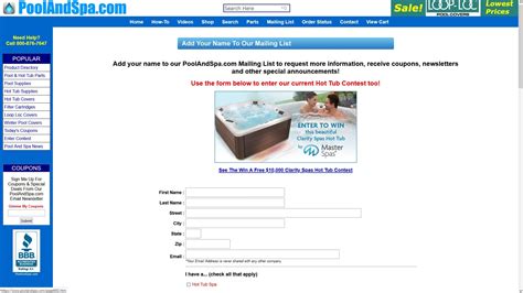Pool And Spa 2025 Dream Hot Tub Giveaway Contest