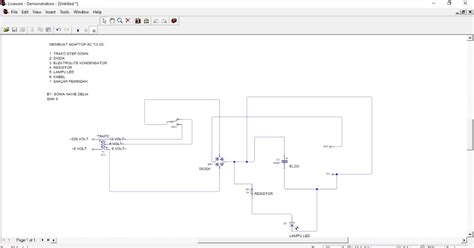 Membuat Rangkaian Adaptor