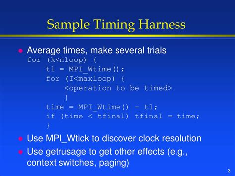 Ppt Mpi Program Timing And Performance Measurement Guide Powerpoint