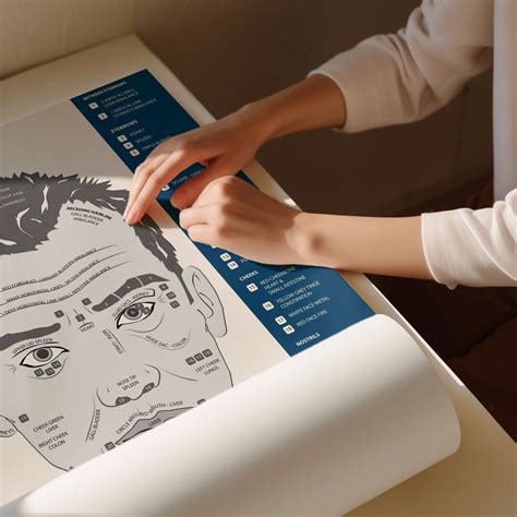 Tcm Face Diagnosis Poster Book Planner Insert Tcm Chart Traditional