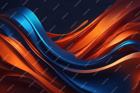 Premium Photo Dark Orange Blue Color Gradient Background