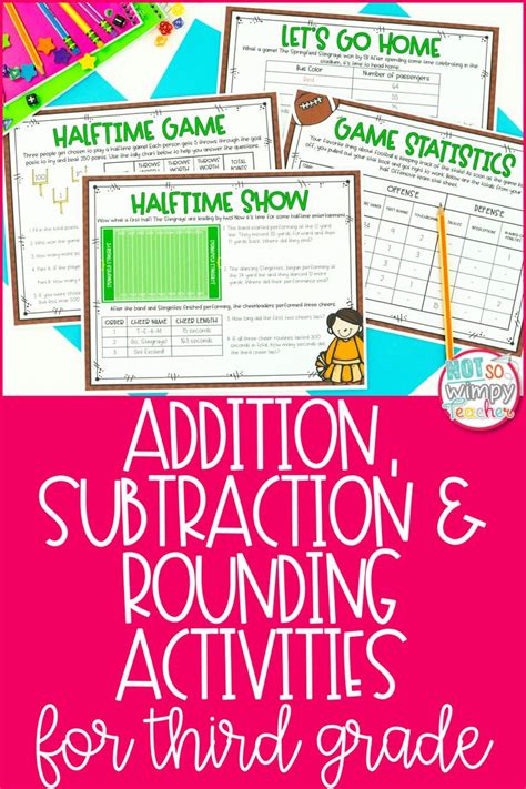 Addition Subtraction And Rounding Project Based Learning Math Activity Project Based Learning