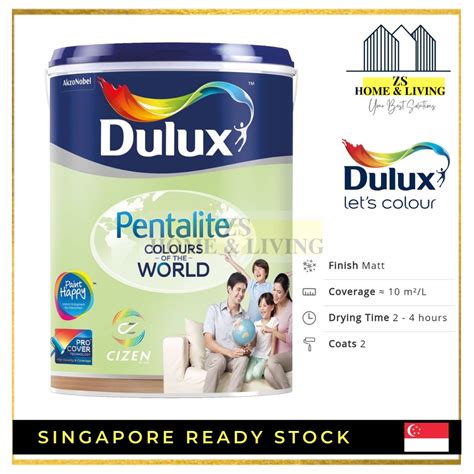Dulux Pentalite Interior Smooth Matt Finish L L L Package Lazada Singapore