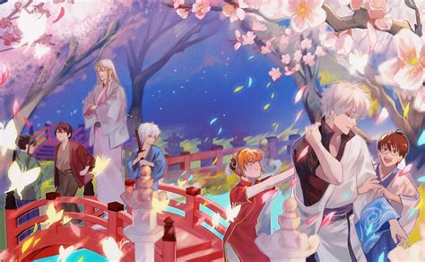 Sakata Gintoki Kagura Shimura Shinpachi Takasugi Shinsuke Katsura