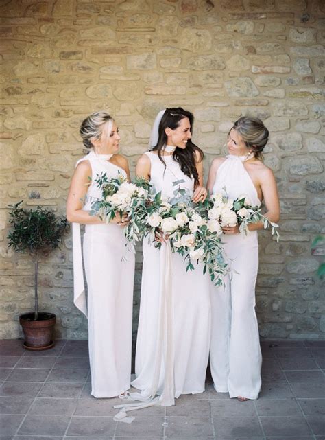 Ivory And Snowl 32 Chic White Bridesmaid Dresses And Jumpsuits