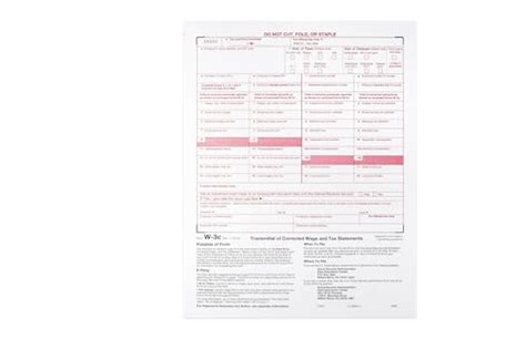 Snapklik W C Transmittal Of Corrected Income Laser Tax Form Wage Correction Form