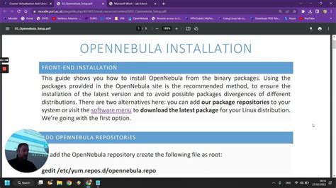 Vcc Opennebula Installation Lecture Recording Youtube Vcc Opennebula Installation Lecture Recording Youtube
