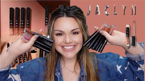 Jaclyn Cosmetics Poutspoken Lip Swatches Youtube