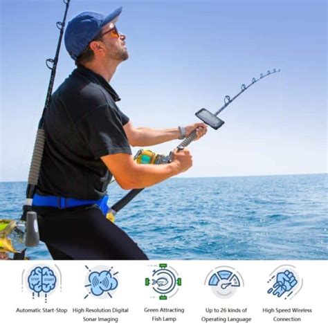 JOYLOG Portable Wireless Bluetooth Fish Finder Smart Sonar Depth Finder BoatPowered