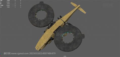 赛博朋克飞船科幻飞行器未来航空器3dmaya模型飞行器模型下载 摩尔网cgmol