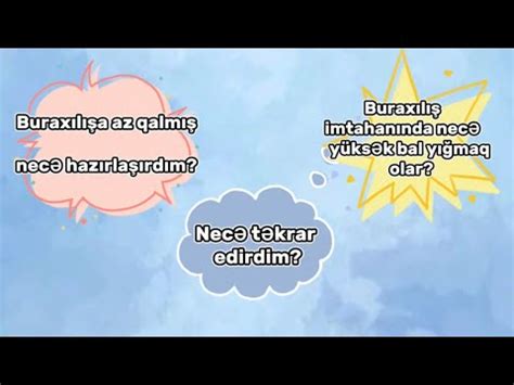 Buraxılış İmtahanına Az Qalmış Necə Nəticəni Qaldırmaq Olar YouTube