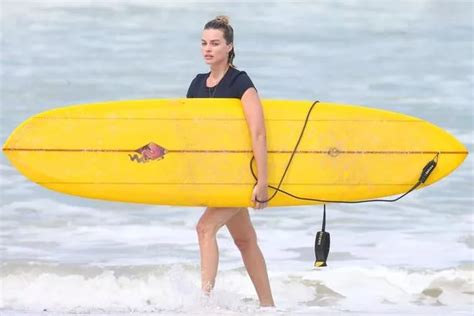 Margot Robbie Rules The Waves As She Shows Off Surfing Prowess On Holiday In Costa Rica Mirror