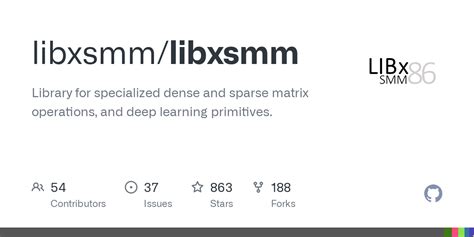 Github Libxsmm Libxsmm Library For Specialized Dense And Sparse Matrix Operations And Deep