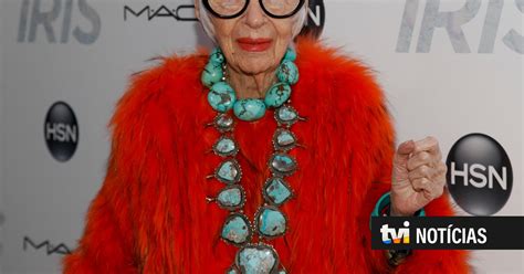 Ícone Da Moda Iris Apfel Morre Aos 102 Anos Tvi Notícias