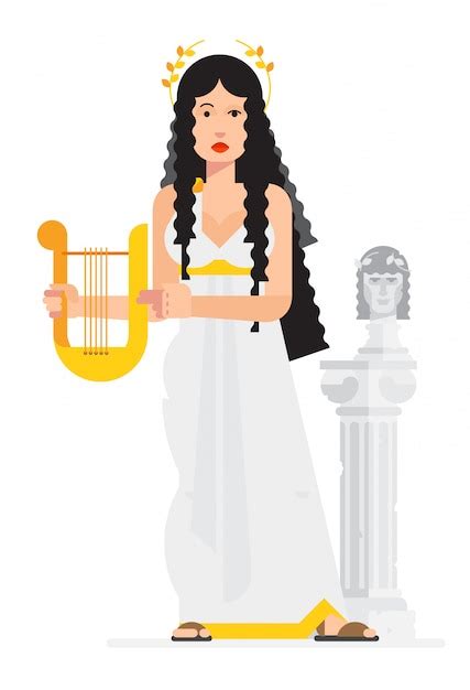Cartone Animato Di Ragazza Greca