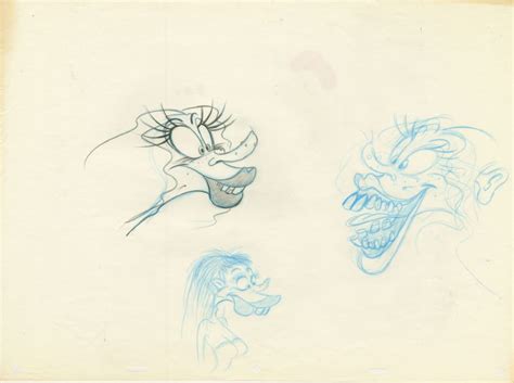 Who Framed Roger Rabbit Lena Hyena Development Drawing Id Jun22343