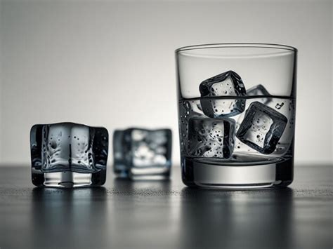 Premium Photo A Glass Of Ice Cubes With Ice Cubes And Ice Cubes
