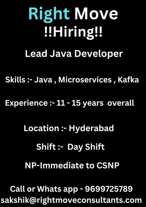 Sakshi K On Linkedin Lead Javadeveloper Microservices Kafka Hiring